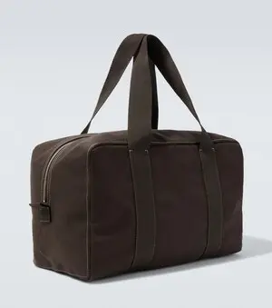THE ROW Sisal Canvas Duffel Bag - Brown
