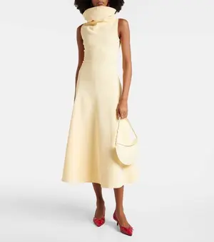 Jacquemus Ovalo Small Leather Shoulder Bag - Yellow