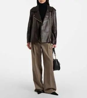Dorothee Schumacher Sleek Statement Leather Biker Jacket