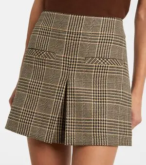Veronica Beard Pavaline Houndstooth Miniskirt