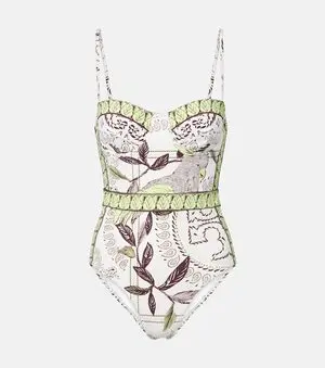 Tory Burch Printed One Piece Swimsuit - Multicoloured