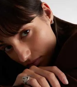 Yvonne Léon Berlingot Nano Hoop Earrings - Silver