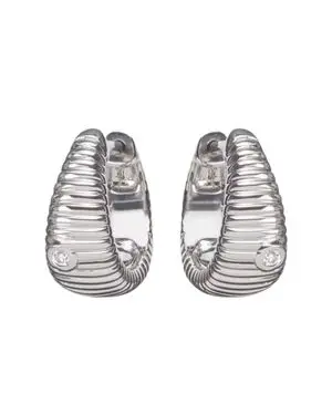 Yvonne Léon Berlingot Nano Hoop Earrings - Silver