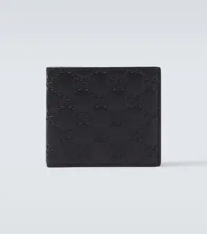 Gucci Gg Emblem Leather Wallet - Black