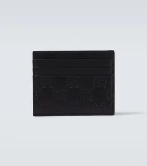 Gucci Gg Emblem Leather Card Holder