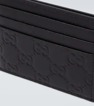 Gucci Gg Emblem Leather Card Holder