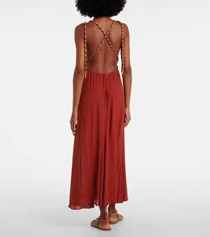 Poupette St Barth Colette Maxi Dress - Orange