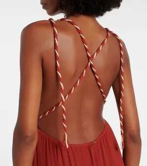 Poupette St Barth Colette Maxi Dress - Orange