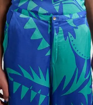 Poupette St Barth Clea Printed Wide-leg Pants