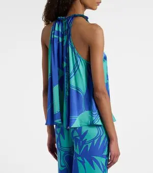 Poupette St Barth Cleo Printed Top - Blue