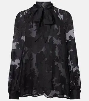 Etro Paisley Tie-neck Blouse