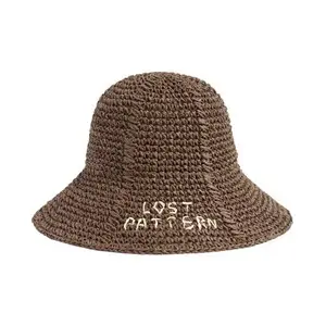 LOST PATTERN Wanderlight Packable Straw Hat - Coffee
