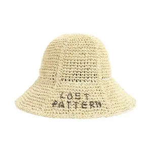 LOST PATTERN Wanderlight Packable Straw Hat - Khaki