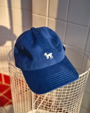 LOST PATTERN Baseball Cap With Embroidered Logo - Royal Blue