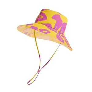 LOST PATTERN Nyc Tropical Bliss Reversible Sun Hat - Golden Hour