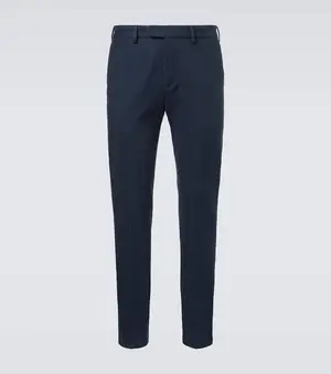 Thom Sweeney Cotton Twill Slim Pants