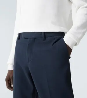Thom Sweeney Cotton Twill Slim Pants