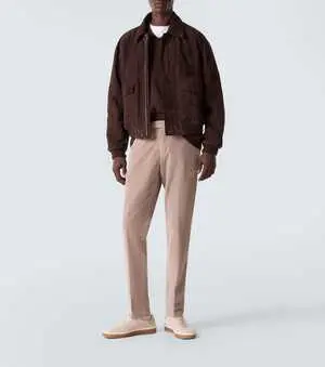 Thom Sweeney Cotton-blend Corduroy Slim Pants