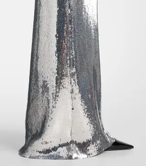 David Koma Sequin-embellished Bustier Gown