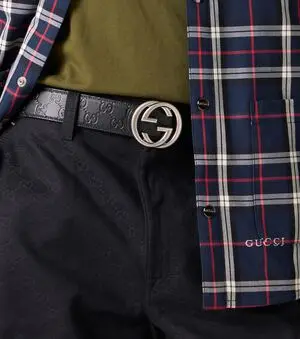 Gucci Interlocking G Reversible Leather Belt