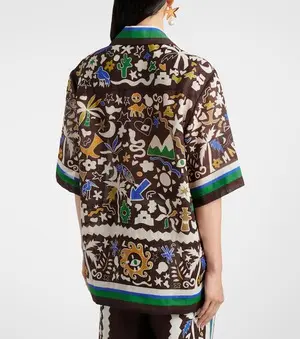 ALEMAIS Maroc Printed Ramie Shirt - Multicoloured