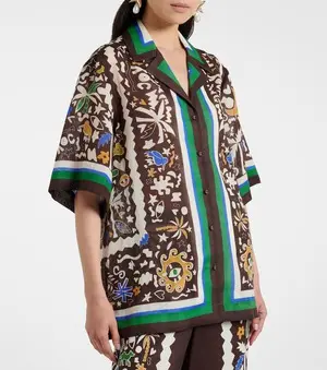 ALEMAIS Maroc Printed Ramie Shirt - Multicoloured