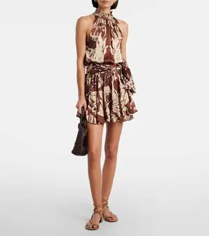 Poupette St Barth Bianca Printed Minidress