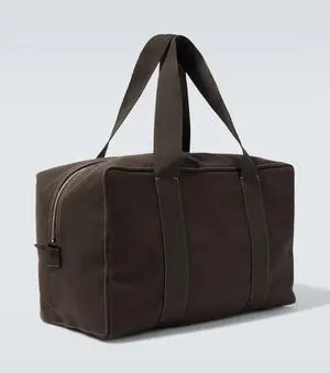 THE ROW Sisal Canvas Duffle Bag - Brown