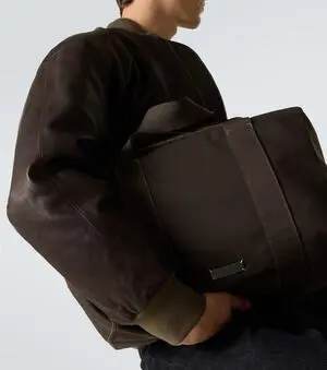 THE ROW Sisal Canvas Duffle Bag - Brown