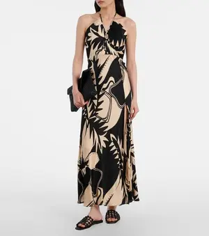 Poupette St Barth Stella Printed Maxi Dress
