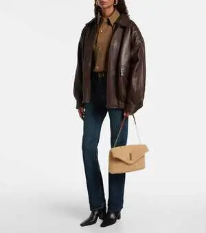 Saint Laurent Cassandre Cotton And Linen Overshirt