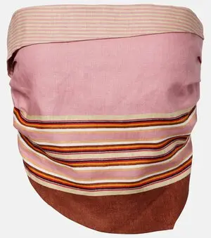 Faithfull The Brand Ebbe Striped Linen Top - Multicoloured