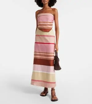 Faithfull The Brand Ebbe Striped Linen Top - Multicoloured