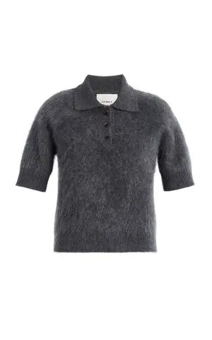 LISA YANG Carolyn Cashmere Top - Grey