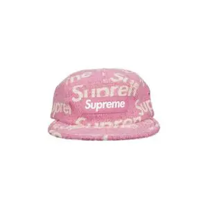 Supreme Harris Tweed Camp Cap - Pink