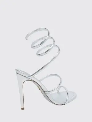 Rene Caovilla Heeled Sandal - Silver