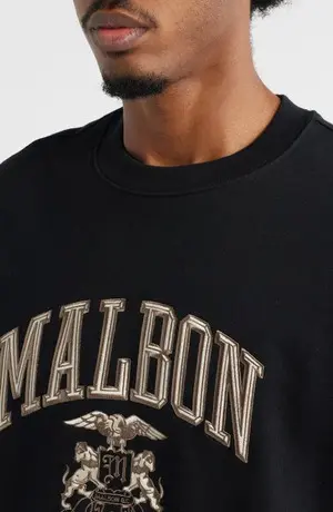 MALBON Range Oxford Cotton Sweatshirt