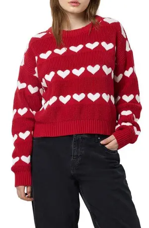 NOISY MAY Heart Sweater