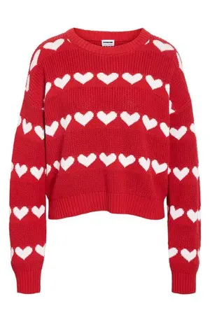 NOISY MAY Heart Sweater