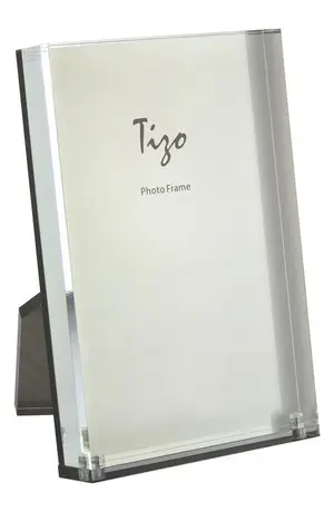 TIZO Lucite® Easel Picture Frame - Silver