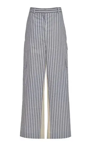 Stella McCartney Cotton Wide-leg Trousers - Stripe