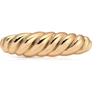 Ettika Twisted Oblong Hair Barrette - Gold