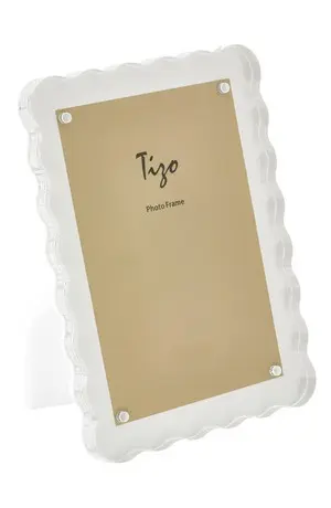 TIZO Wave Lucite® Easel Picture Frame - White