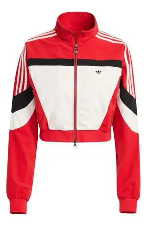 Adidas Fleece Crop Track Jacket