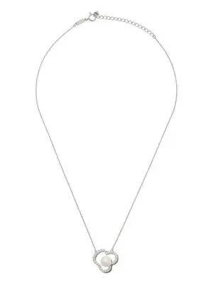 TASAKI 18kt White Gold Akoya Pearl And Diamond Pendant - Silver