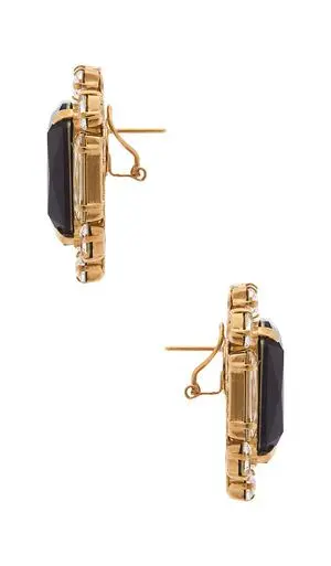 ANTON HEUNIS Omega Clasp Square Stud Earrings