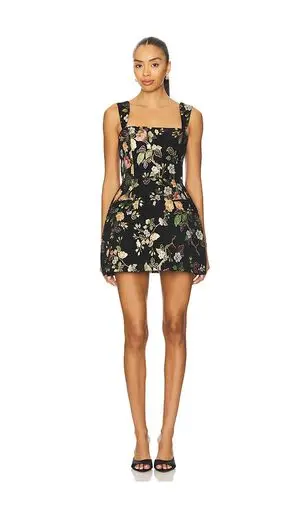 Amanda Uprichard Bethany Romper - Black Gold