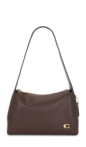 COACH Coach Pebble Lola Shoulder Bag In Brown.