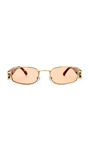 AIRE Sirius Sunglasses - Gold & Rich Amber Tort