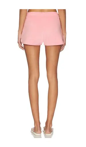 Hunza G Towelling Embroidered Shorts - Pink